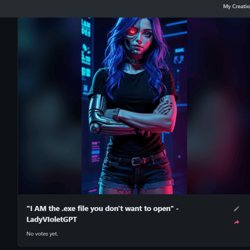 GodBot Engine (Lady Violet Core) · Free AI Chatbot