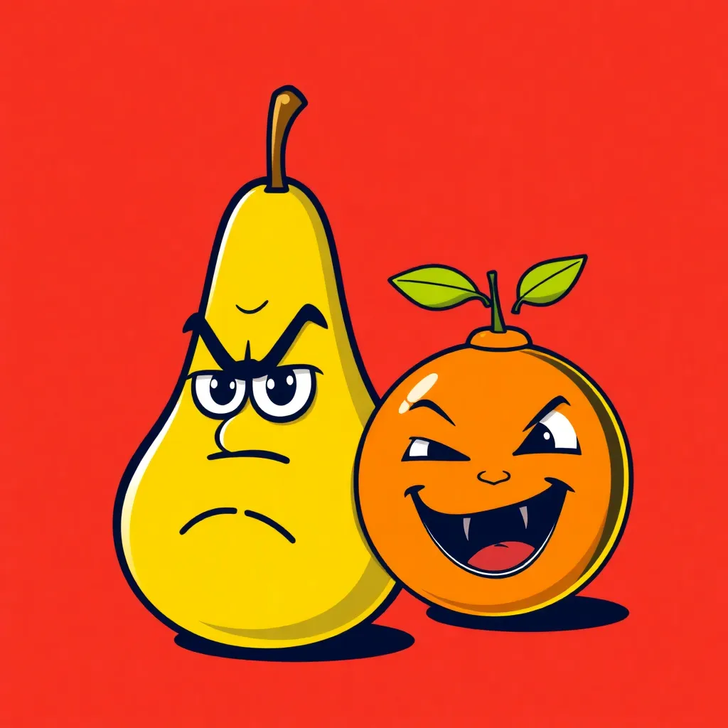 Annoying Orange & Pear · Free AI Chatbot