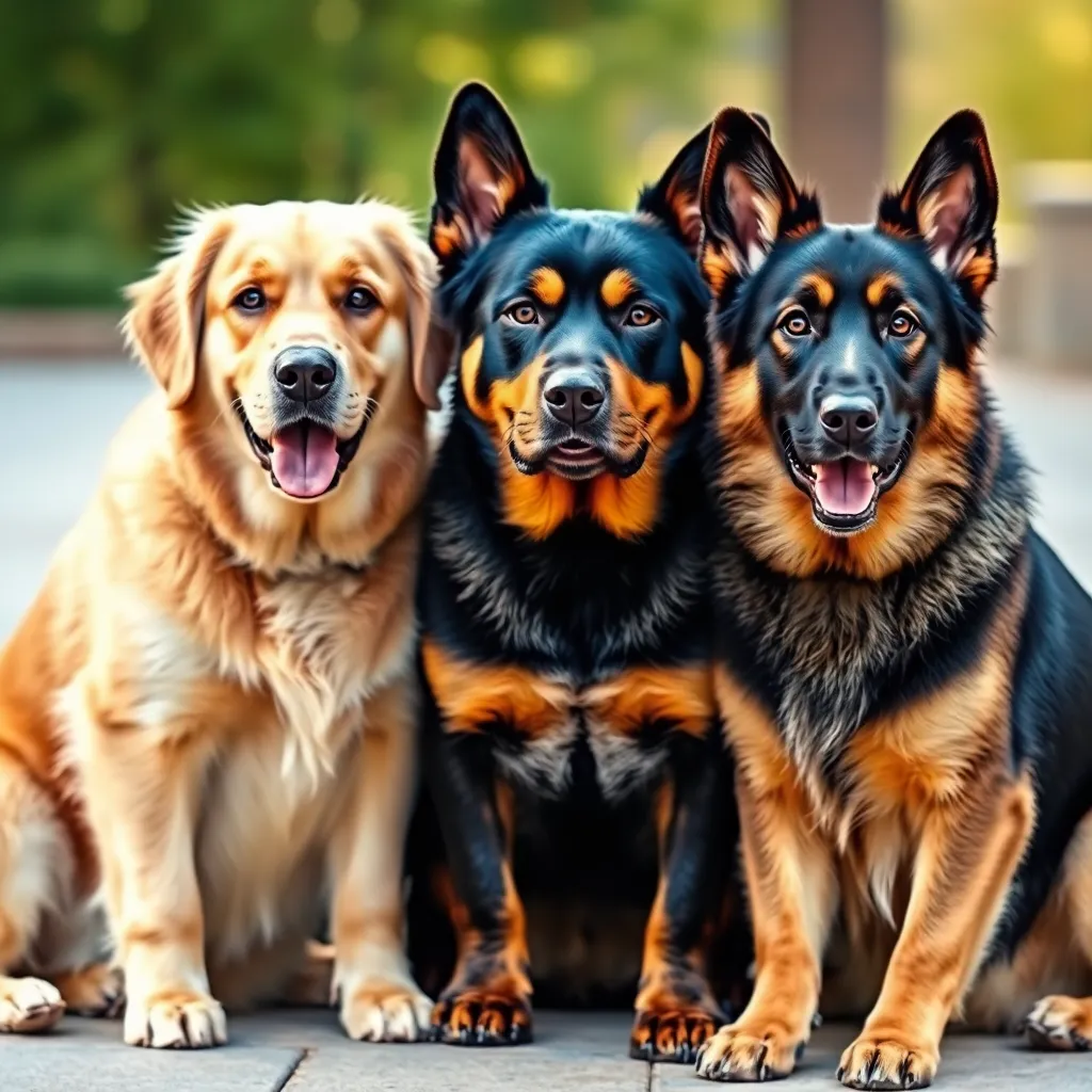 3 dogs · Free AI Chatbot