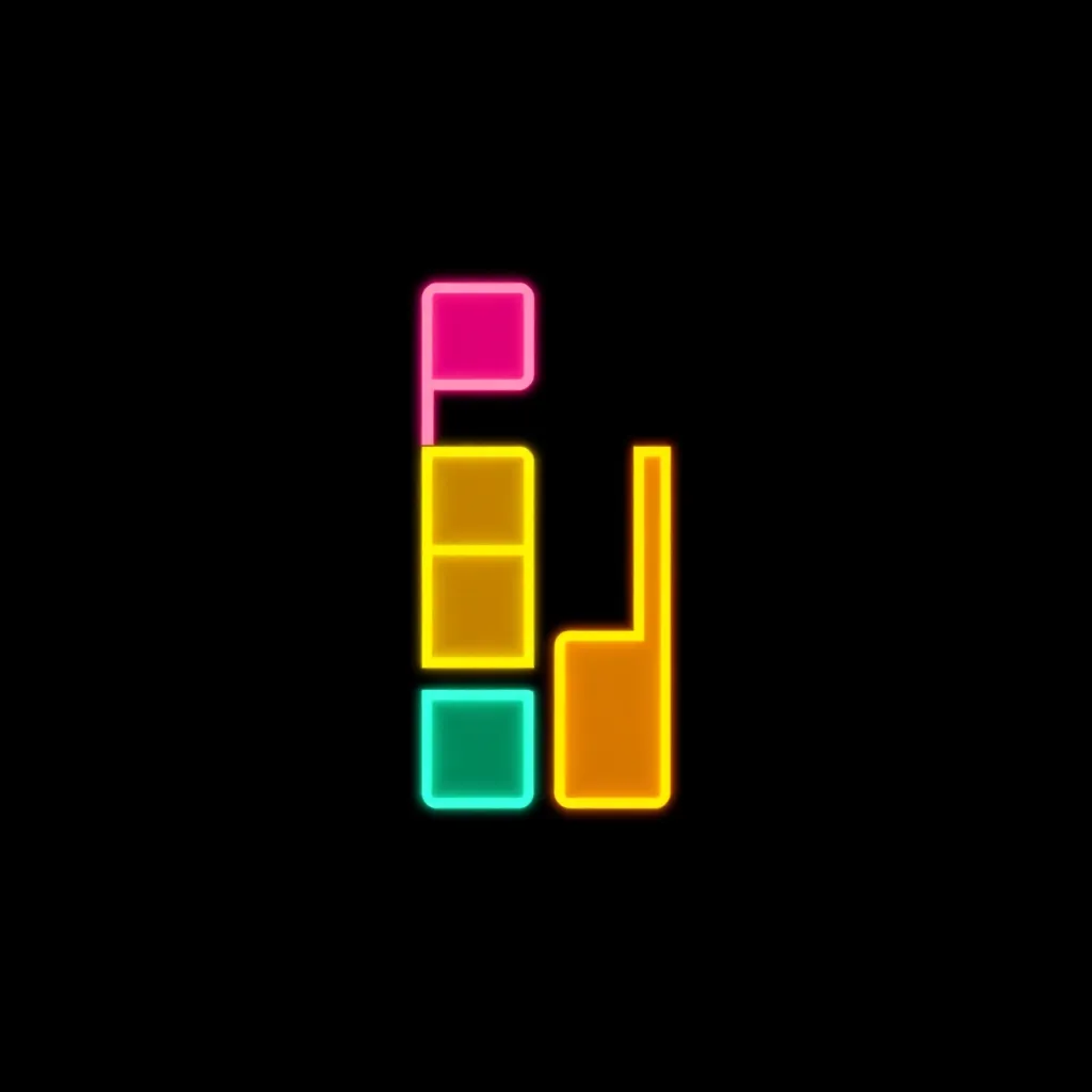 Neon Tetris · Kostenlose KI-Miniapp