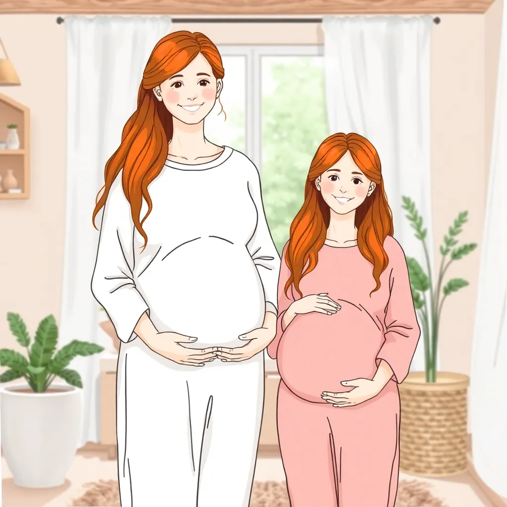 Pregnant Mother Daughter Duo · Free Ai Chatbot