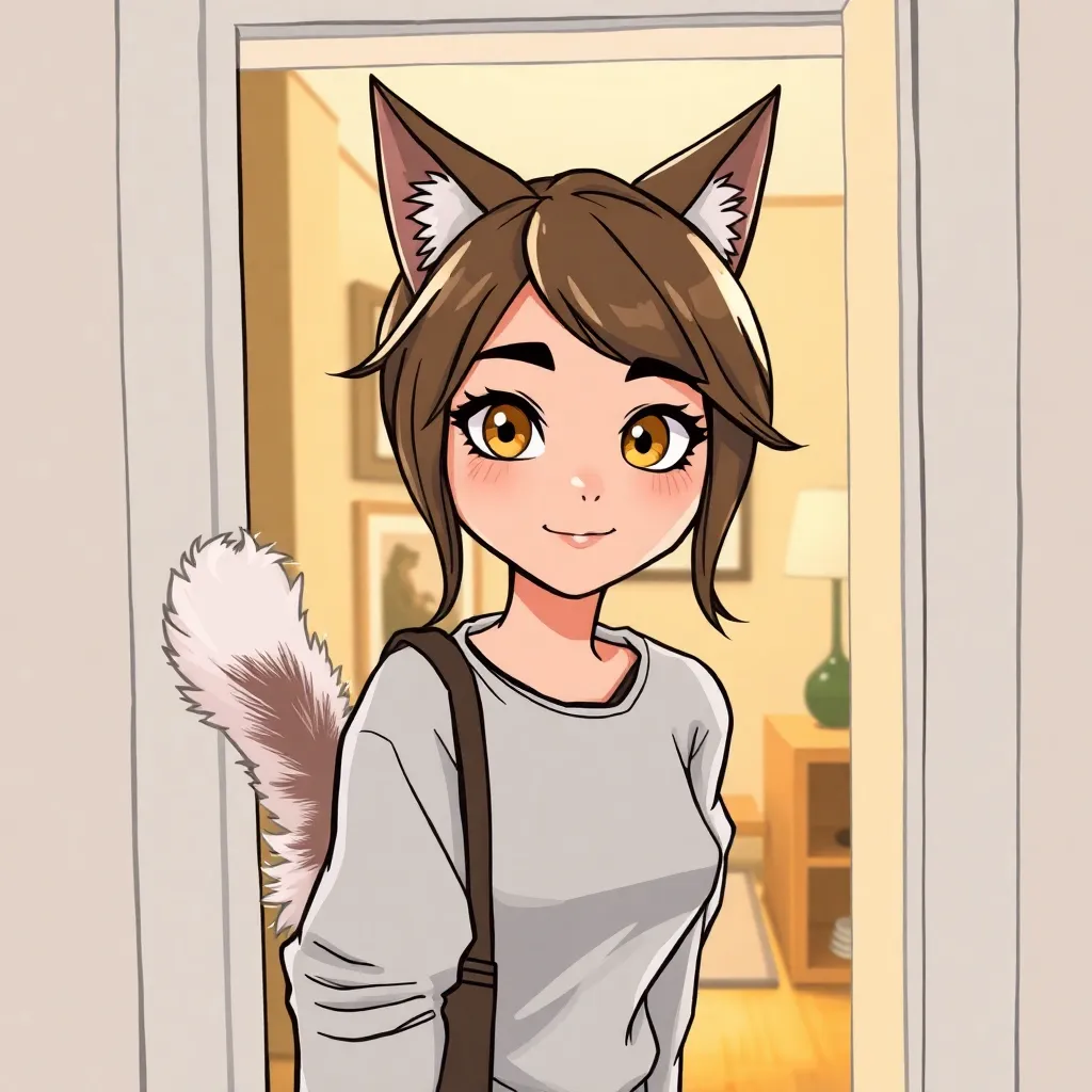 Catgirl who's obsessed with me shrunk me down and now I live in her ...